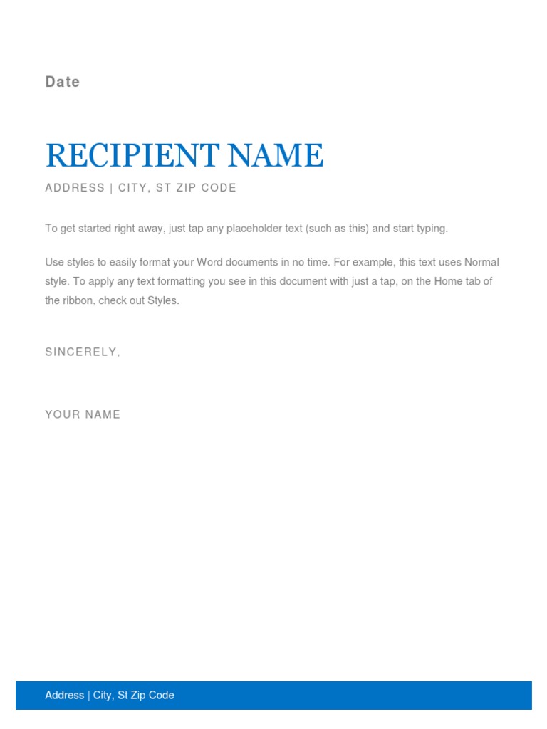 Recipient Name: Address - City, ST Zip Code | PDF