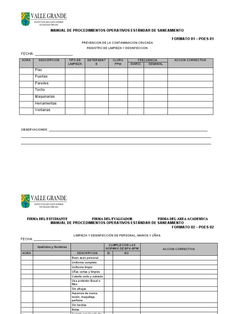Formato de Calidad 3 Año | PDF