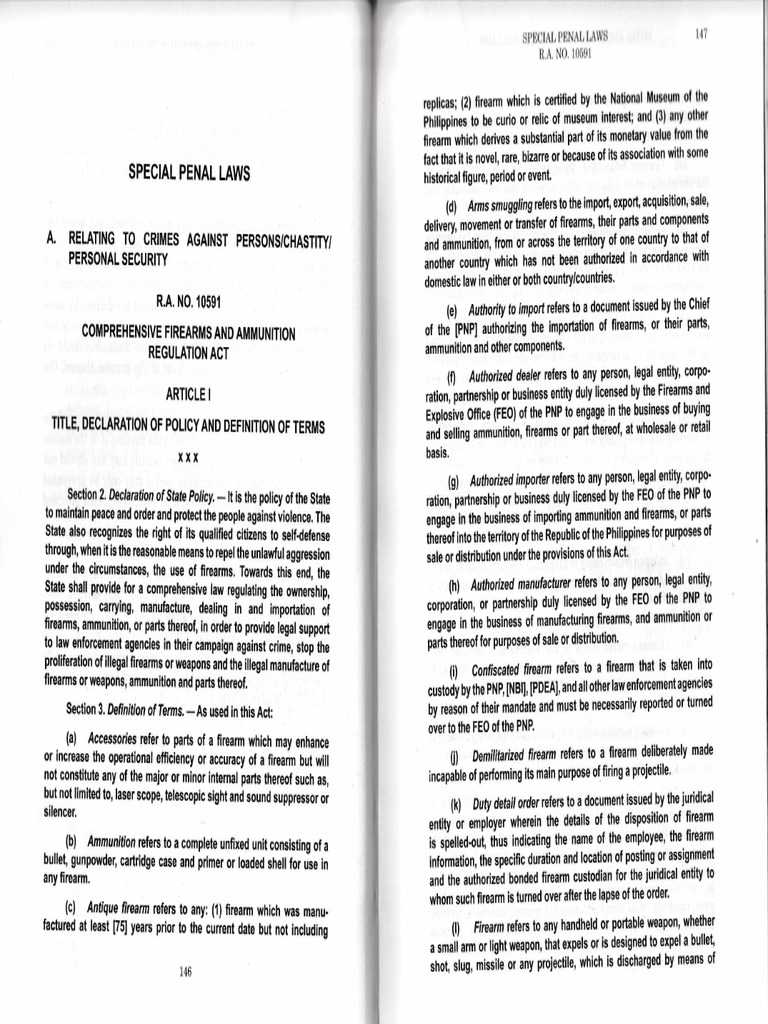 Firearms Law | PDF | Firearms | Gun