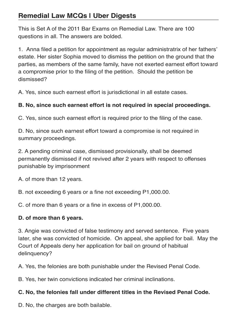 2011 Rem Bar | PDF | Lawsuit | Bail