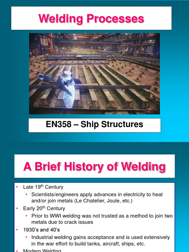 Welding Processes: EN358 - Ship Structures | PDF | Welding | Construction