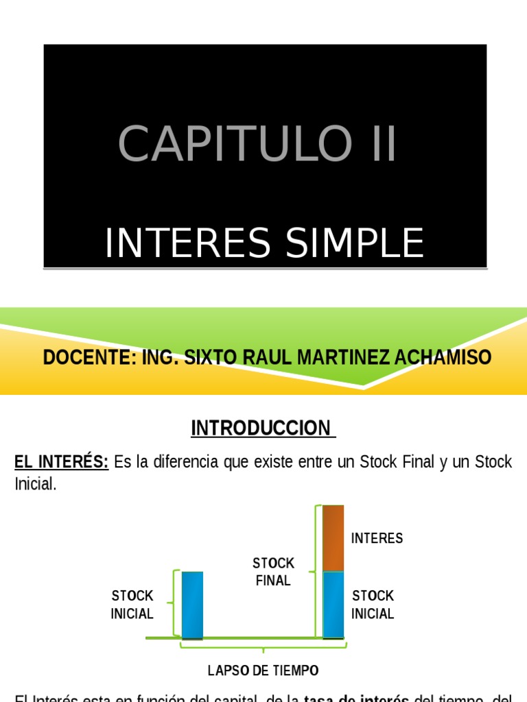 02 Interes Simple | PDF | Interés | Tasas de interés