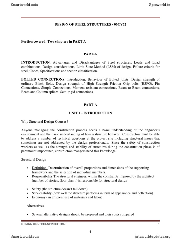 Steel Structures Design and Drawing PDF | PDF | Beam (Structure) | Screw