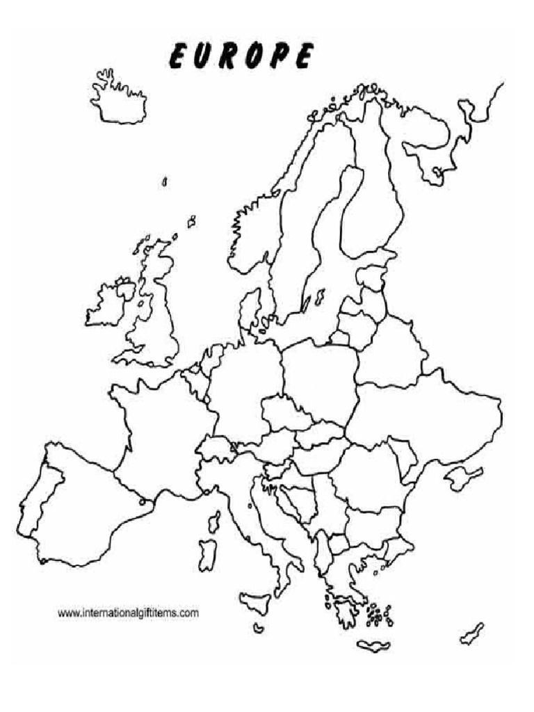Europe Outline Map | PDF
