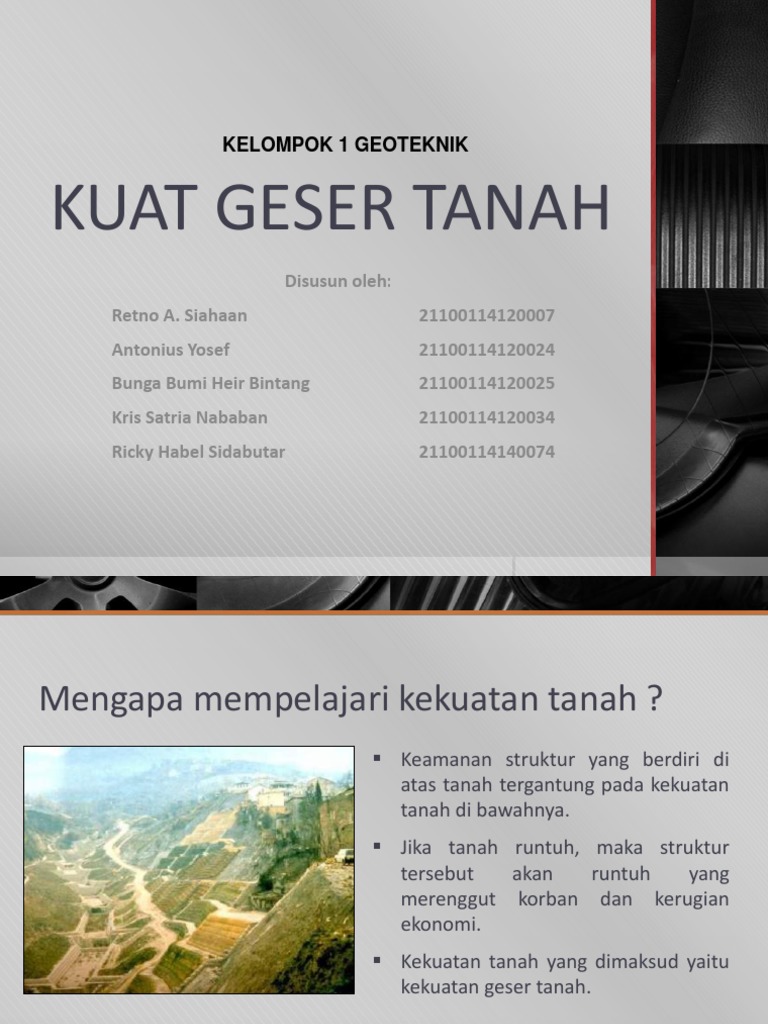 Analisis Kekuatan Geser Tanah | PDF
