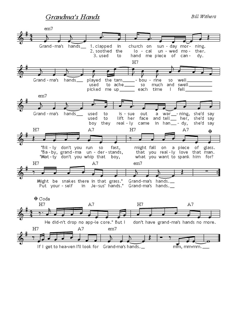 Grandmas Hands | PDF