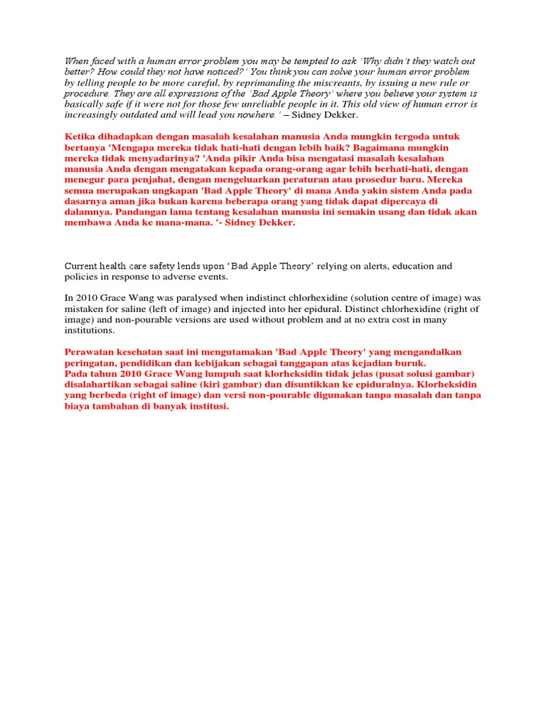Bad Apple Theory | PDF