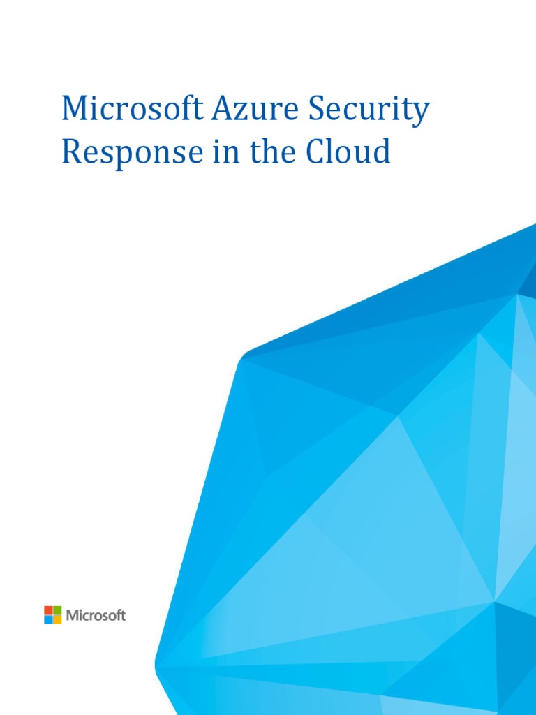 Microsoft Azure Security Response in The Cloud | PDF | Incident ...