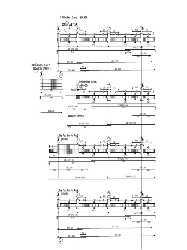 2nd Floor Beams | PDF | Pedestrian Infrastructure | Architectural Elements