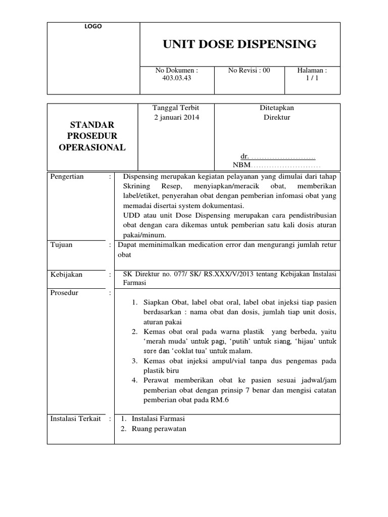 Unit Dose Dispensing | PDF
