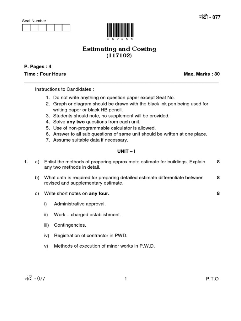 Estimating and Costing | PDF | Valuation (Finance) | Business