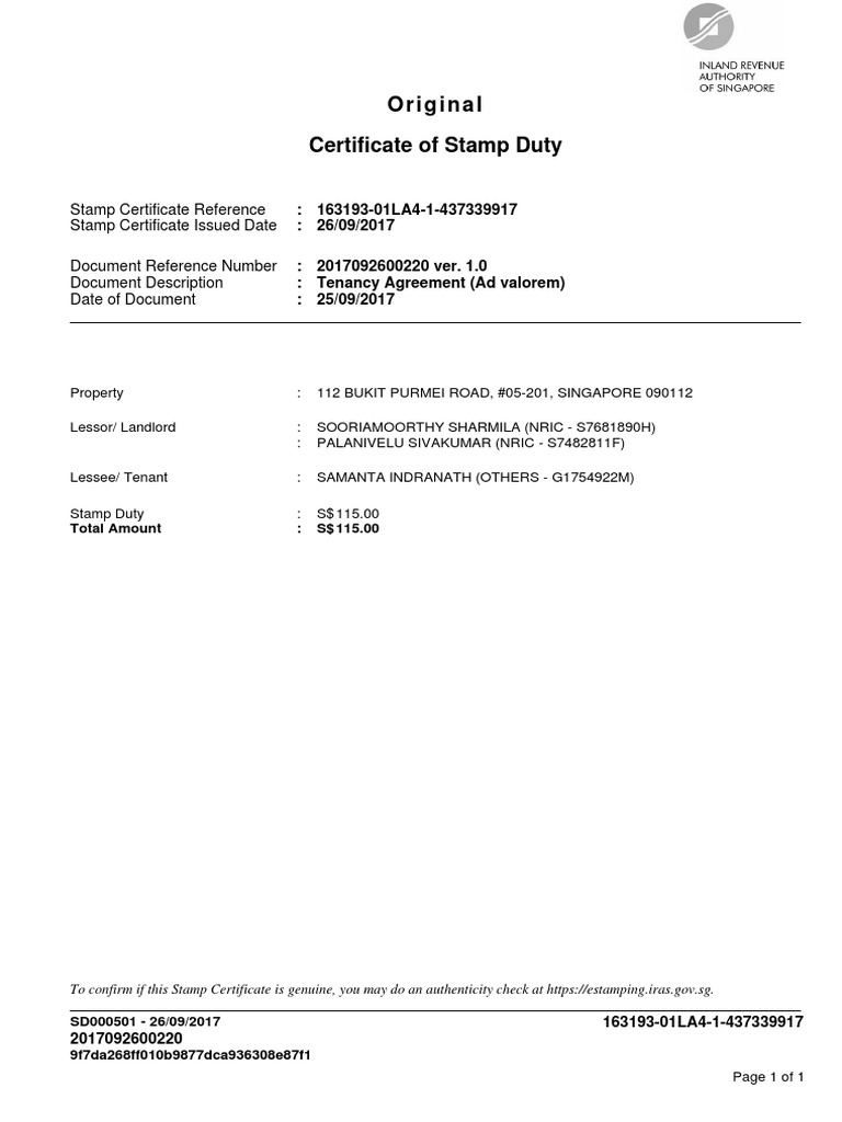 Stamp Cert 2017092600220 | PDF