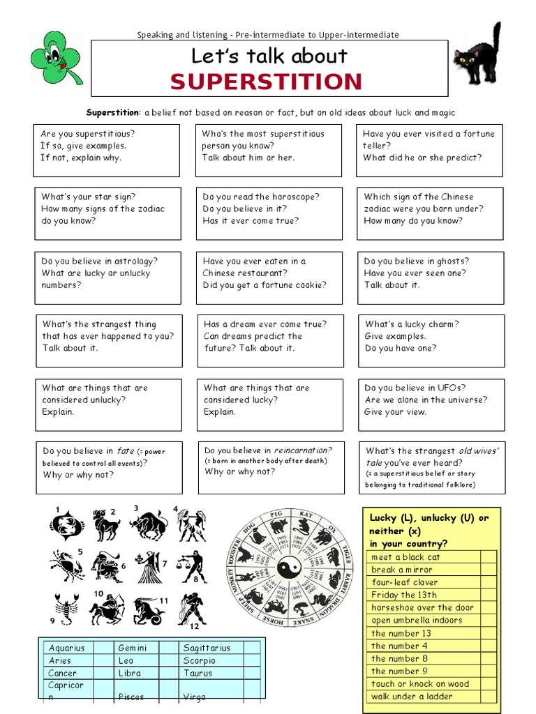 Let's Talk About Superstition | PDF | Astrological Sign | Pseudoscience