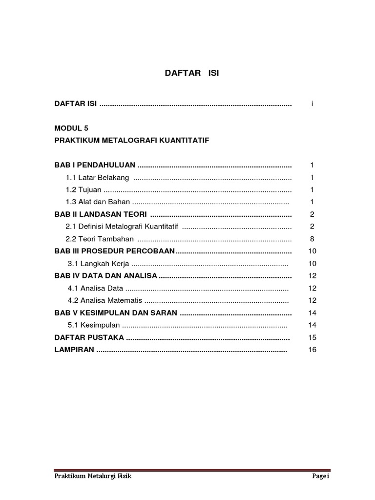 5 - Laporan Praktikum Metfis (Metalografi Kuantitatif) | PDF