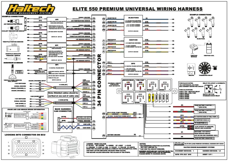 Elite 550 Premium Harness Wiring Diagram | PDF