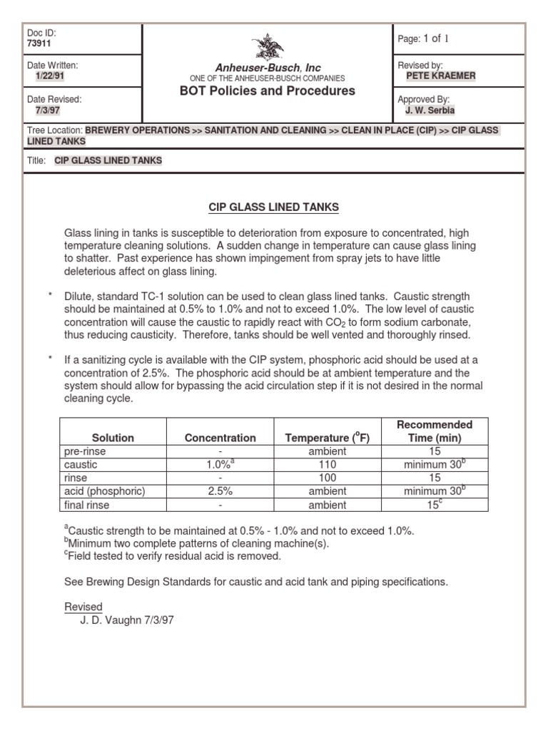 C Ip Glass Tank 73911 | PDF | Chemical Substances | Materials