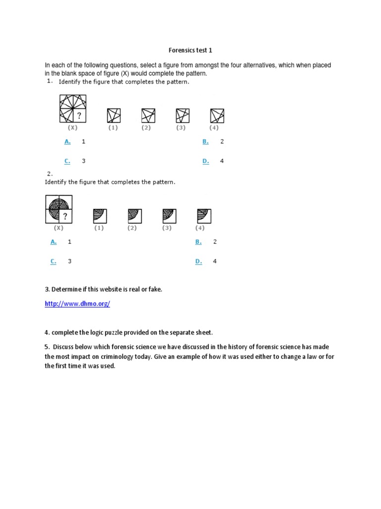Forensics Test 1 | PDF