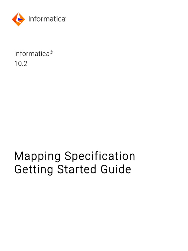 Mapping Specification Getting Started Guide Informatica 102 Pdf Table Database Oracle 9700
