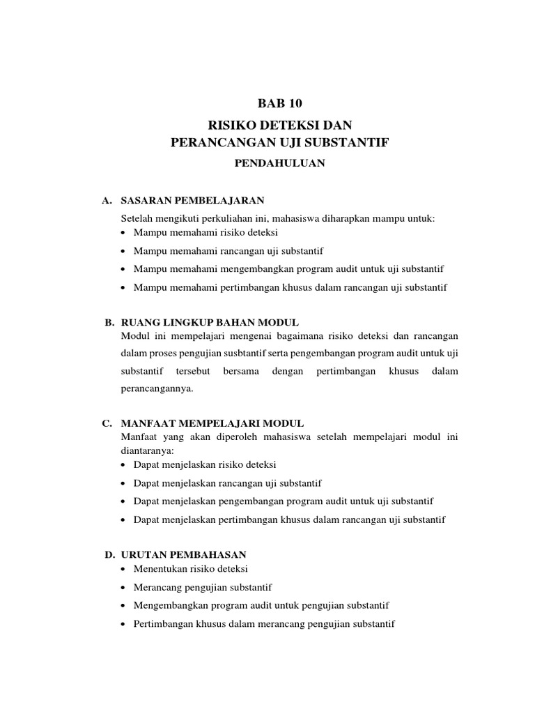 Pengujian Substantif Audit | PDF