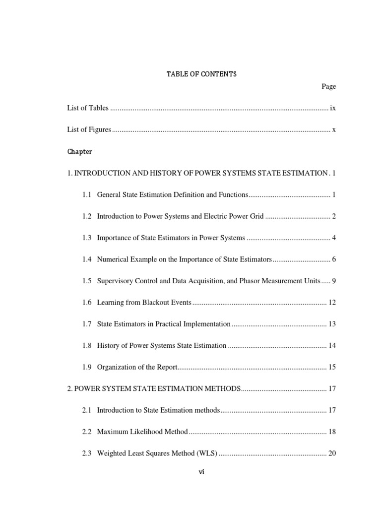 Power Systems State Estimation Final Pdf Errors And Residuals