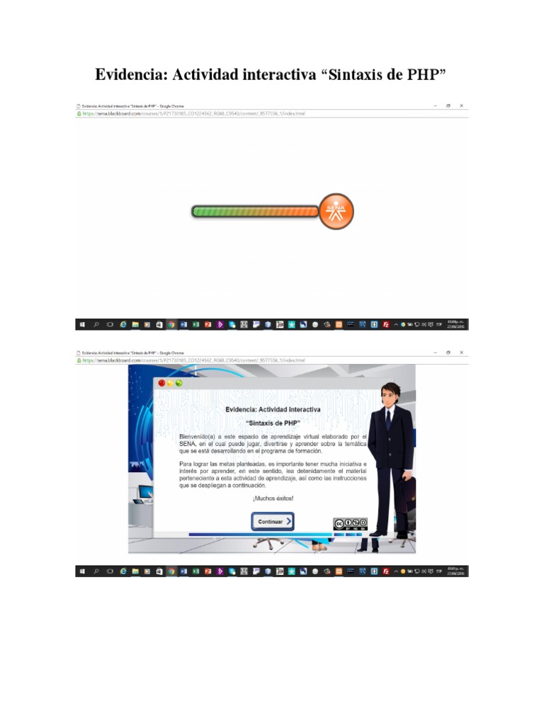 Evidencia Actividad Interactiva "Sintaxis de PHP" | PDF