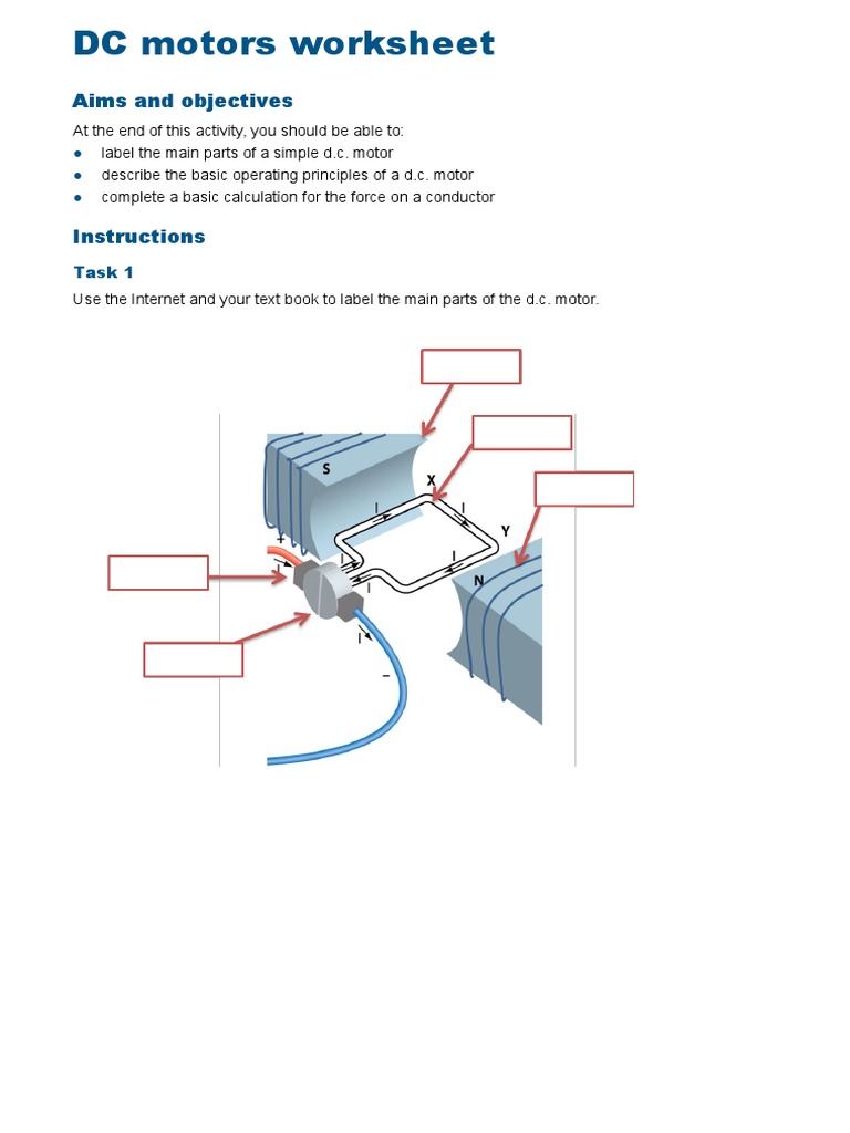 DC Machine Worksheet | Download Free PDF | Machines | Magnetism