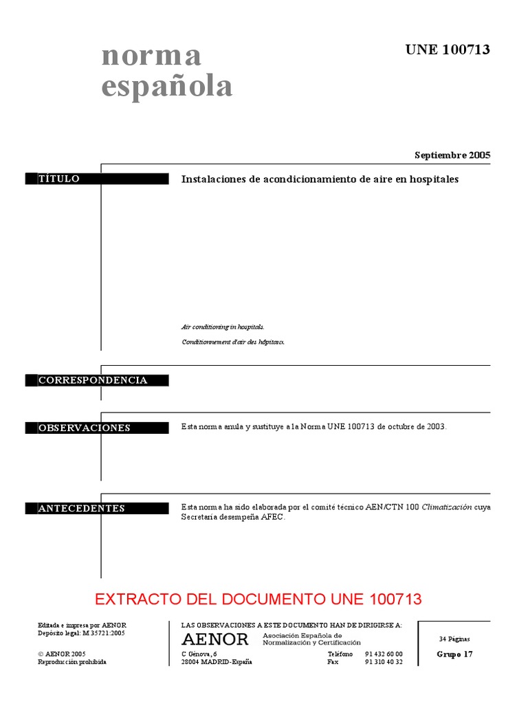Air conditioning standards for hospitals | PDF | Hvac | Ingeniería ...