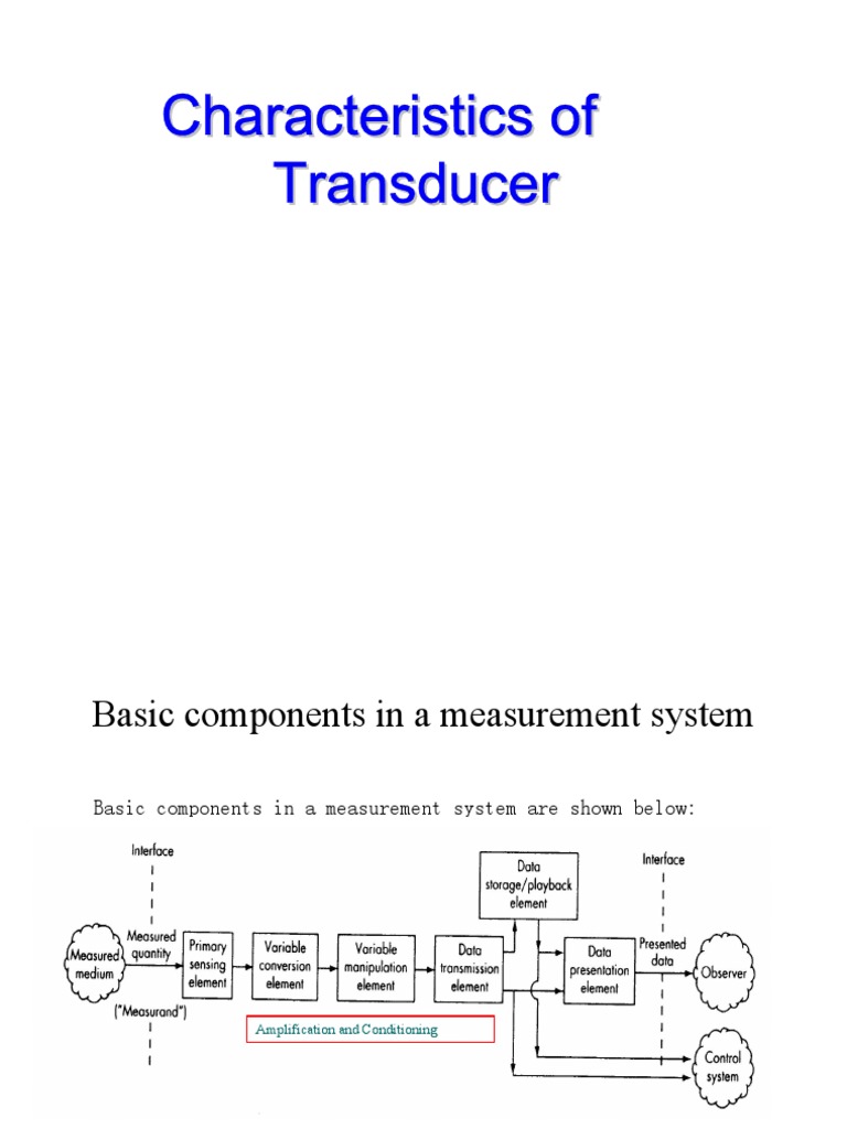 Characteristic of Transducer | PDF | Accuracy And Precision | Sensor