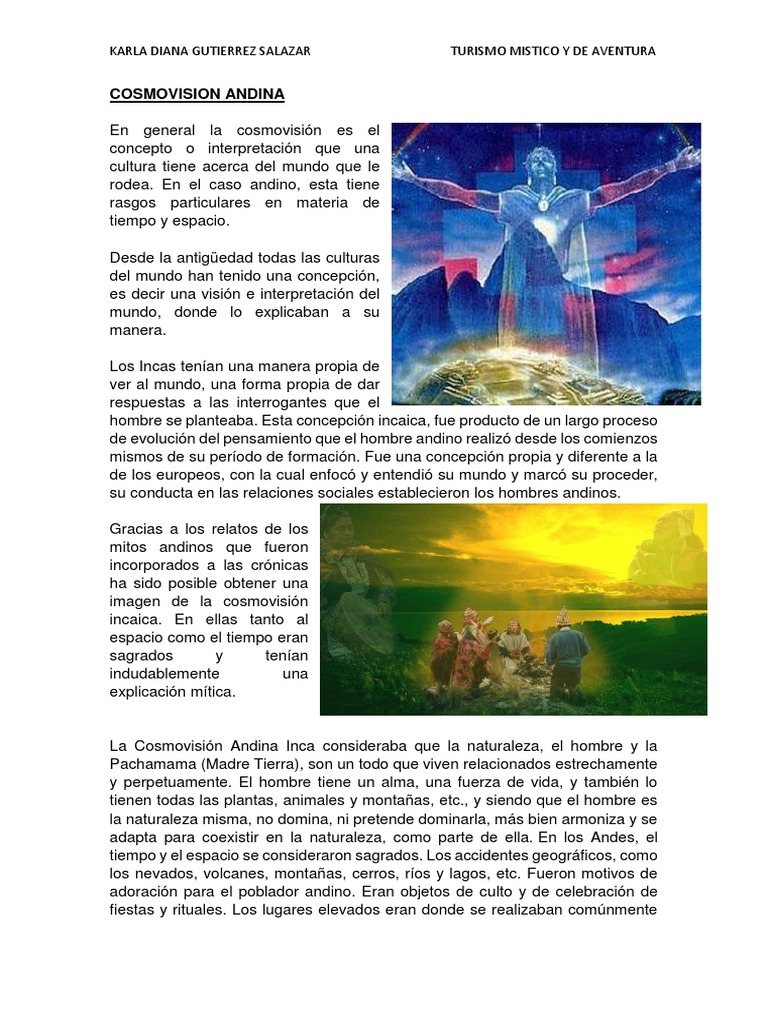 Cosmovision Andina | PDF | Imperio Inca | Religión y creencia