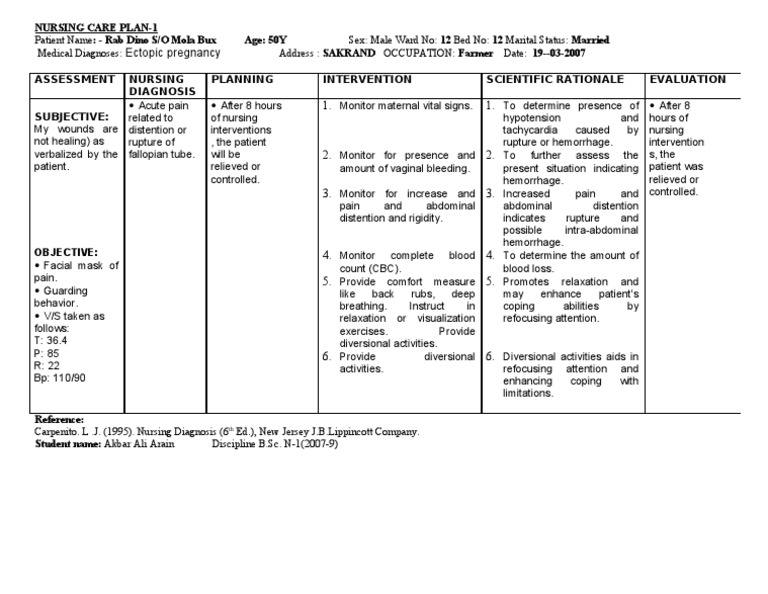 Ectopic Pregnancy | PDF | Bleeding | Pain