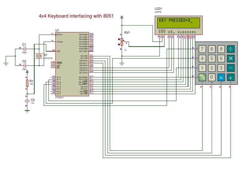 4 X 4 Keyboard Interfacing | PDF