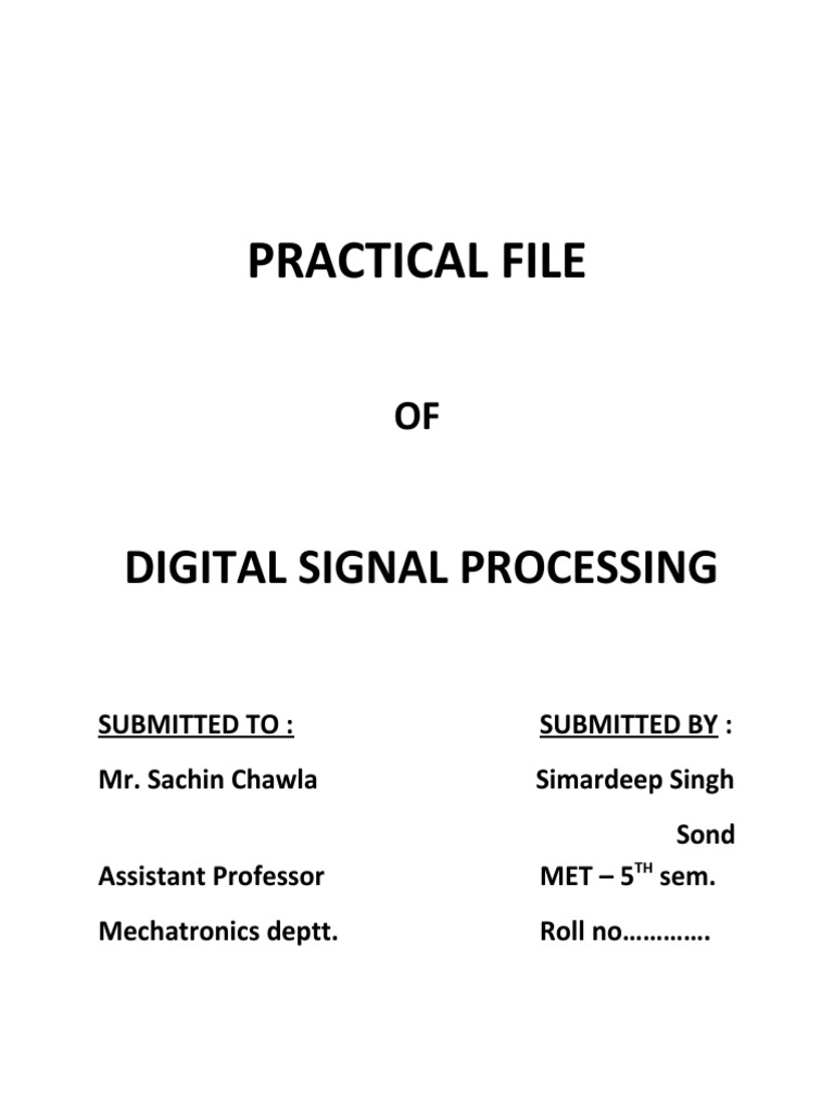 DSP File | PDF | Low Pass Filter | Filter (Signal Processing)