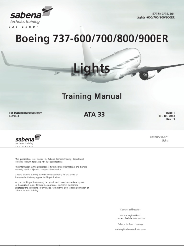 B737 - 800 Lights | PDF | Electromagnetism | Electrical Engineering
