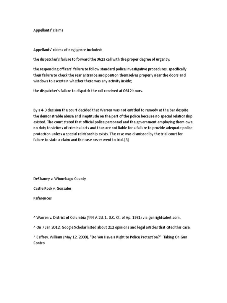 Warren v. District of Columbia | PDF