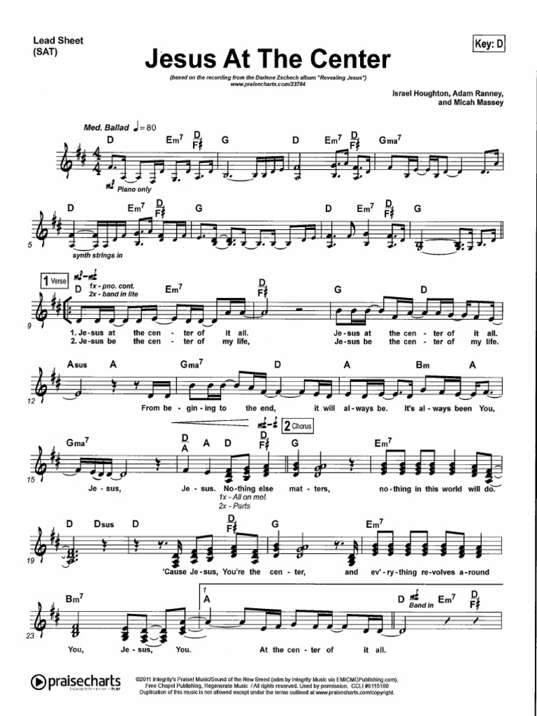 Jesus at The Center (Score) | PDF