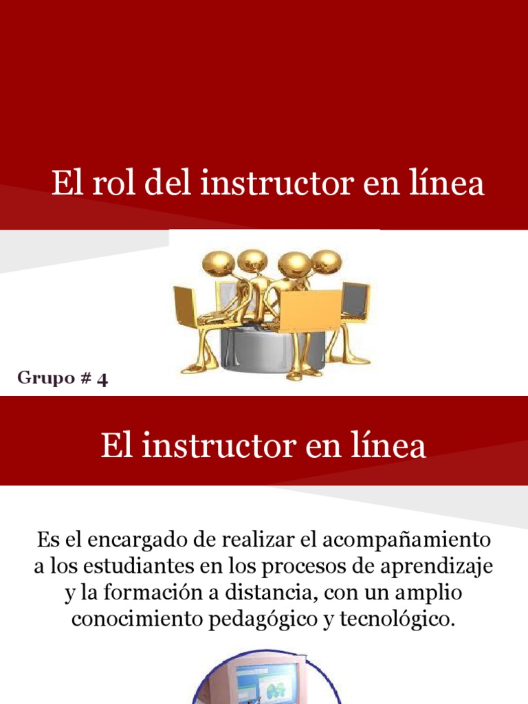 El Rol Del Instructor en Línea para El Aprendizaje Autónomo - Grupo 4 ...