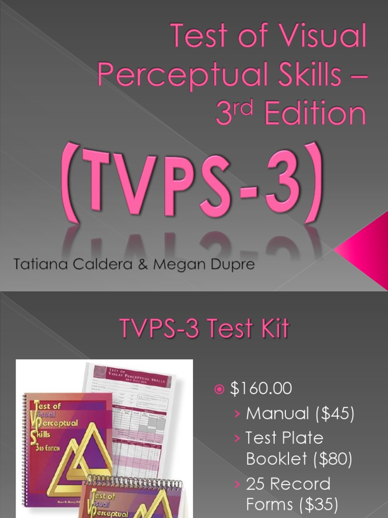 TVPS-3 | Educational Assessment | Neuropsychological Assessment