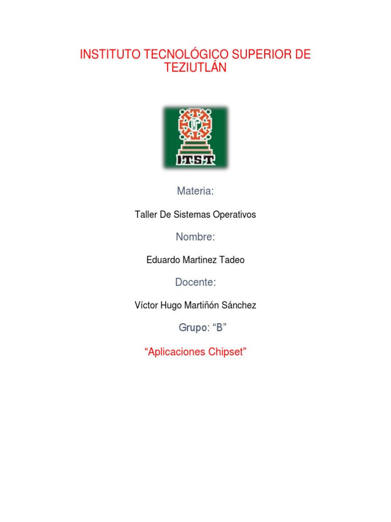 Aplicaciones Chipset | PDF | Microprocesador | Ingeniería Electrónica