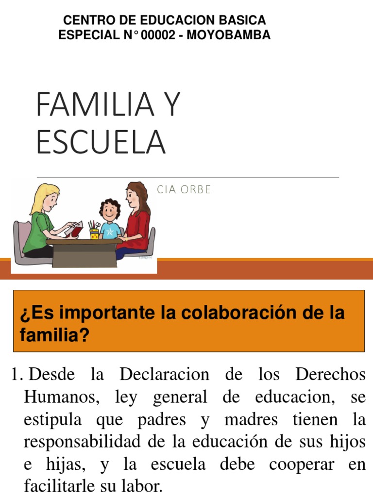 Familia y Escuela | PDF | Aprendizaje | Comunicación