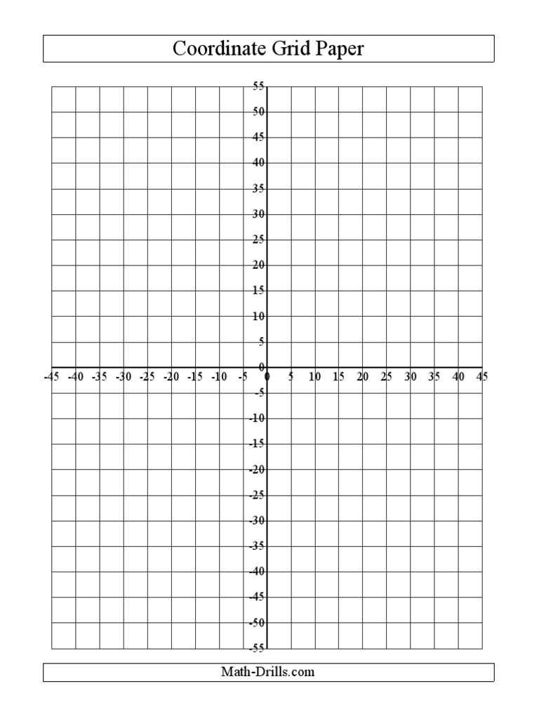 Coordinate Grid Paper 004 PDF | PDF
