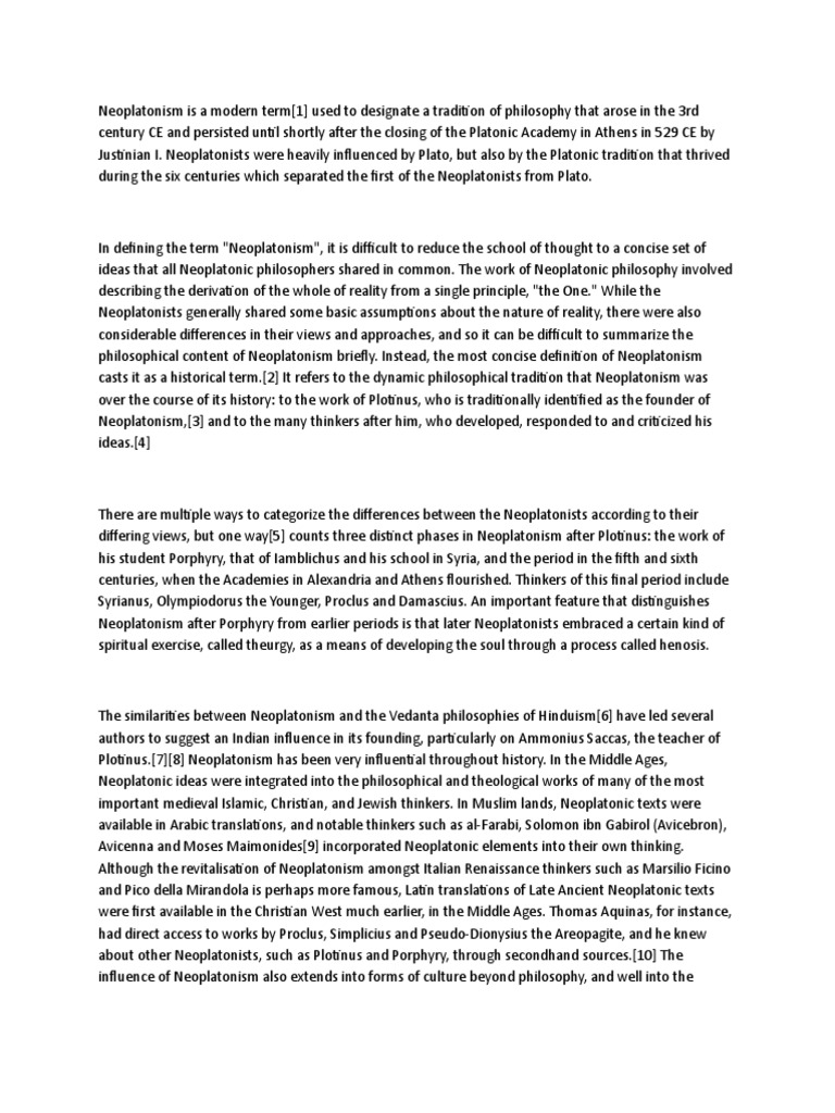Neoplatonism philosophy tradition from Plotinus to Proclus | PDF ...