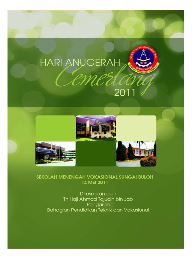 Contoh Buku Program Hari Anugerah Cemerlang | PDF