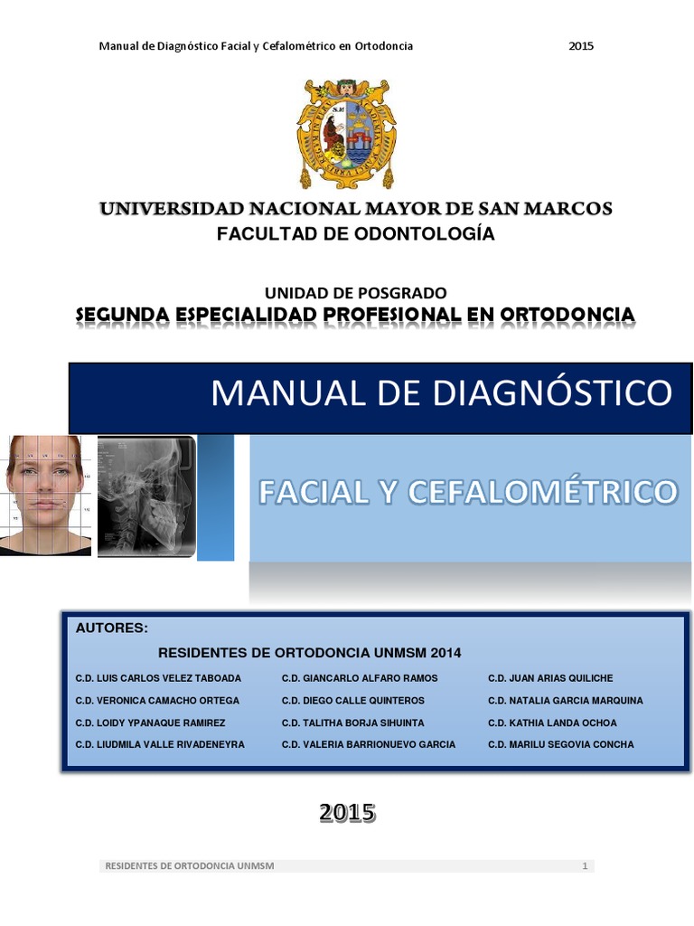 Manual de Dx. Facial y Cefalometrico. | PDF | Ortodoncia | Boca