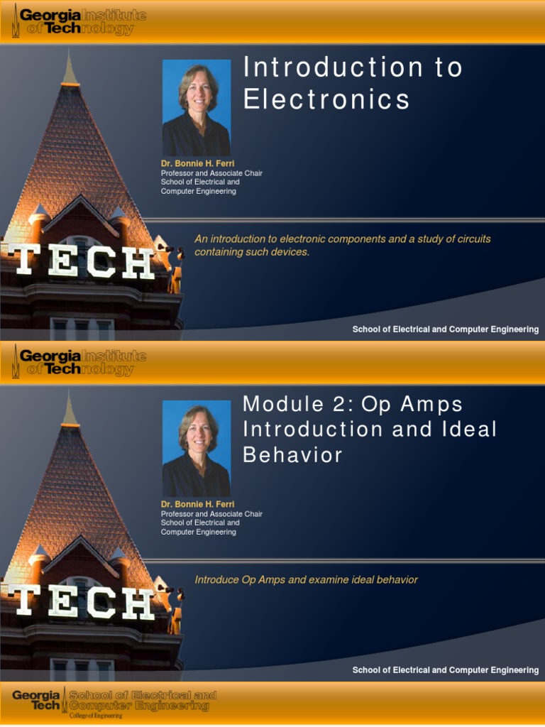 2-1 Introduction To Op Amps and Ideal Behavior | PDF | Amplifier ...