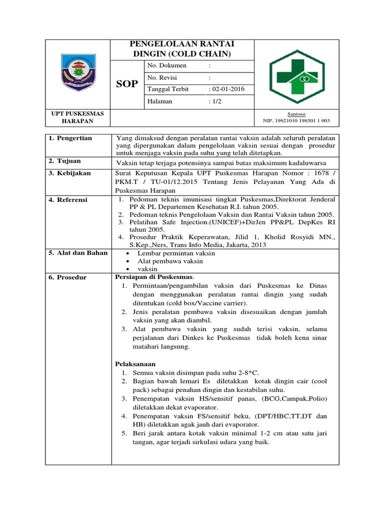 Sop Rantai Dingin | PDF