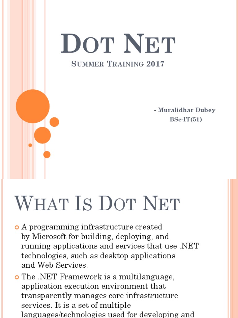 Dot Net | PDF
