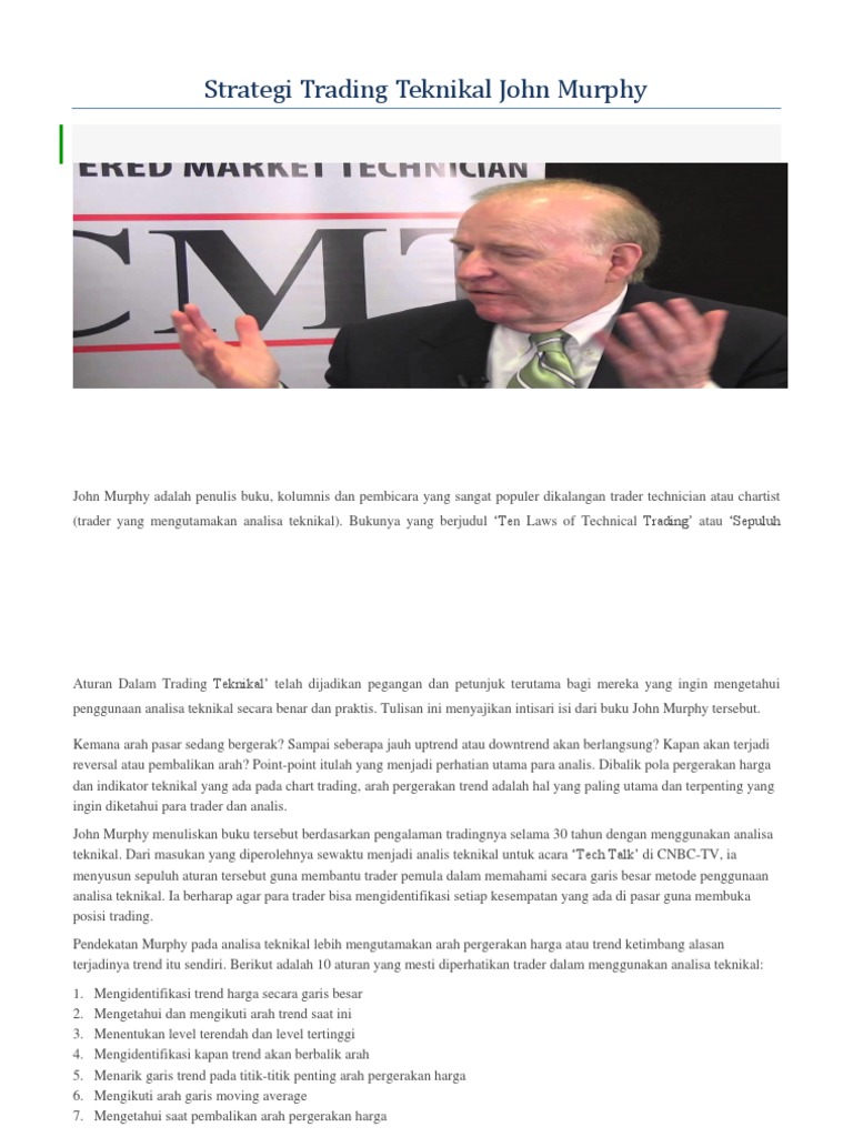 Strategi Trading Teknikal John Murphy | PDF