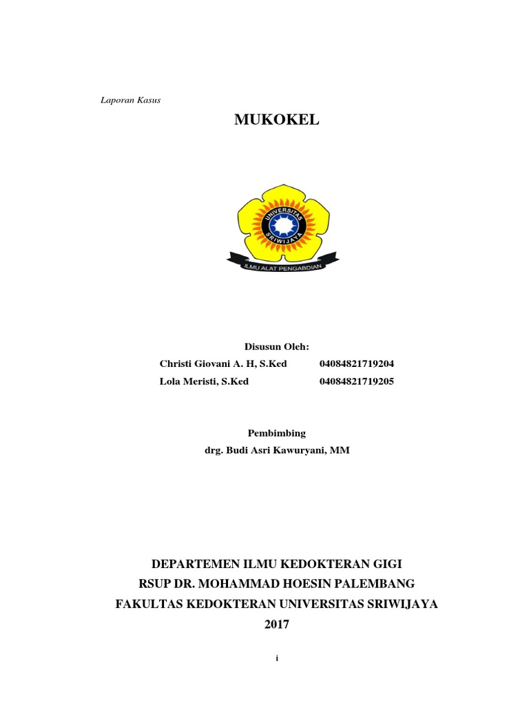 Laporan Kasus Mukokel | PDF | Sains & Matematika