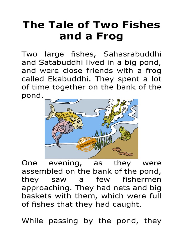 The Tale of Two Fishes and A Frog | PDF | Poetry
