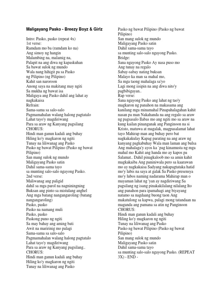 Maligayang Pasko | PDF